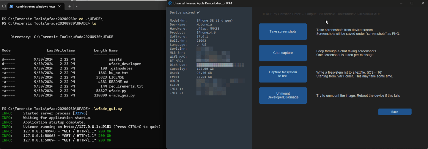 Exploring UFADE to Extract Data From iOS Devices – mr. eerie